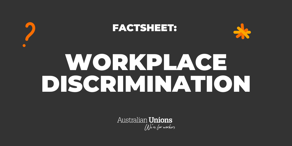 Workplace Discrimination | Australian Unions