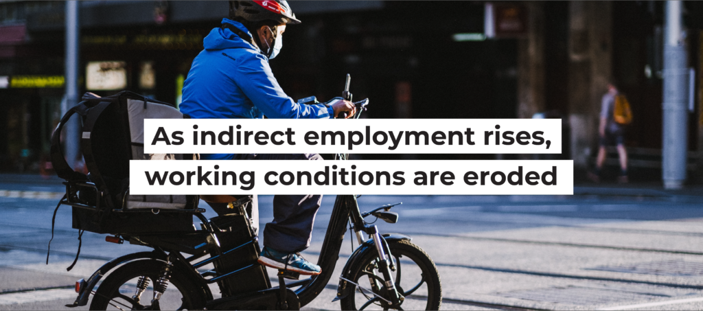 As indirect employment rises, working conditions are eroded ...